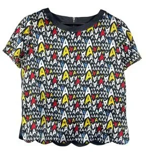 Her Universe | Tops | Her Universe Star Trek Andie Blouse Sz M Satin ...